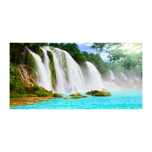 Union Rustic Wasserfall - Kunstdrucke auf Leinwand - Wrapped Canvas | Wayfair.de